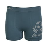 Junior Boy Seamless Boxer Briefs, Boyshorts Panty, Football-Solid Multi ...