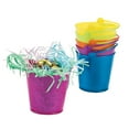 Mini Bright Plastic Pails - Party Supplies - 12 Pieces - Walmart.com