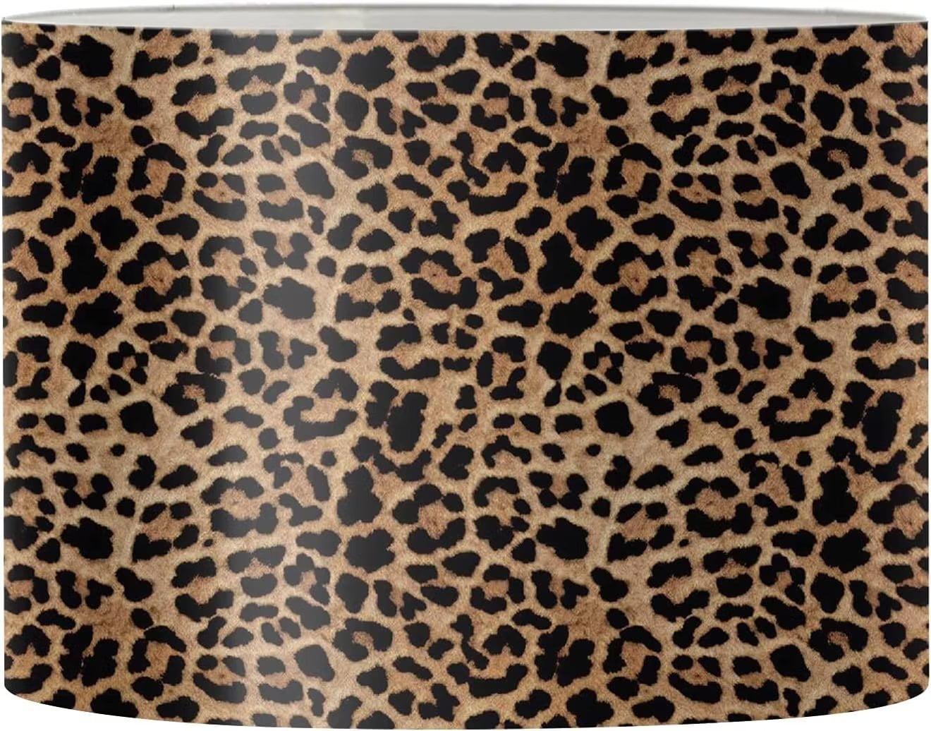 NETILGEN Leopard Print Lamp Shade Modern Round Fabric Lampshades for ...