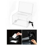 Clear Voting Box Multifunctional Suggestion Box Lockable Ballot Box ...