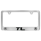 Acura TL 2013 - 2016 Logo Engraved Chrome Plated Two Hole Metal License ...