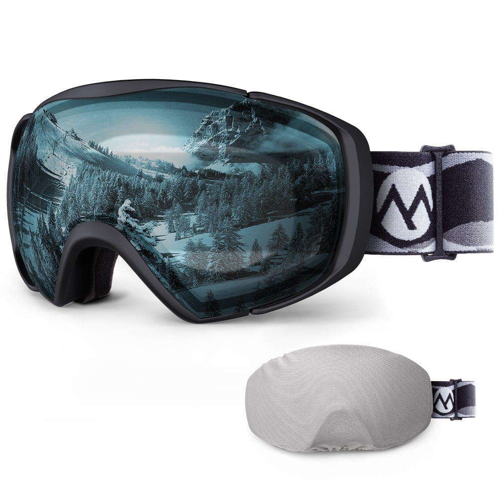 OutdoorMaster Ski Goggles with Cover Snowboard Snow Goggles OTG Anti ...