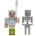 Minecraft Dungeons 3.25-In Battle Figures 2-Pk, Adriene and Skeleton ...