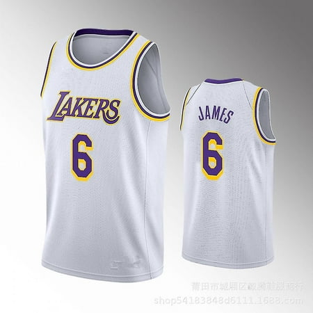 Lakers No.6 Basketball Jersey #6/ Basketball Jersey / White - Walmart.ca