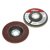 Hyper Tough 2 Pack 36 Grit Flap Discs 4-1/2 Inch Diameter with 7/8 Inch ...