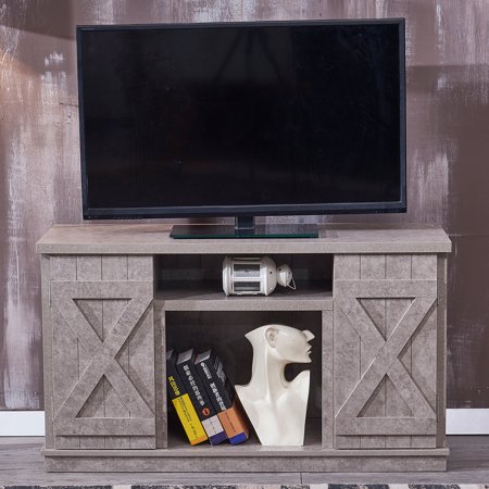 Harper&Bright Designs Wood TV Stand Cabinet Entertainment Media Console ...