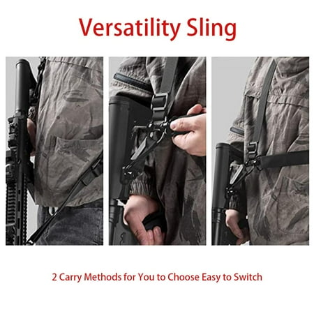 2 Point Sling Quick Adjust QD Rifle Sling With QD Sling Swivel For Rail ...