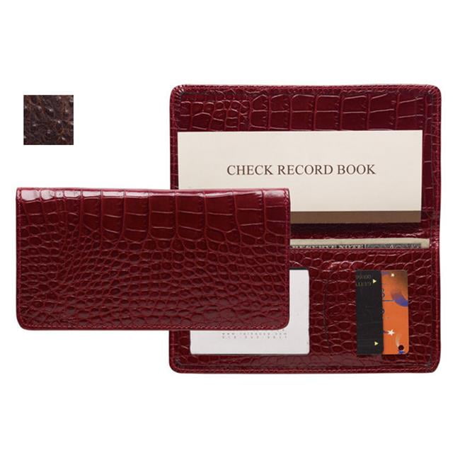 Raika Leather Checkbook Cover - Brown - Walmart.com