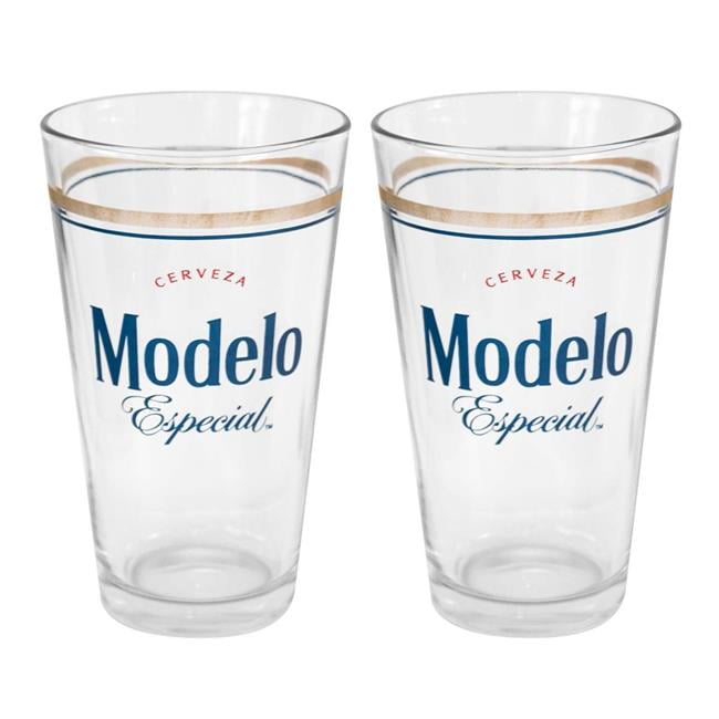 Modelo Especial 43487 Modelo Especial Beer Drinking Pint Glasses - Pack ...