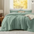 Cozy Comfort 3 Pieces Comforter Bedding Sets for All Seasons, 1 ...
