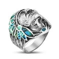 Abalone Shell Indian Style .925 Silver Ring-11 - Walmart.com