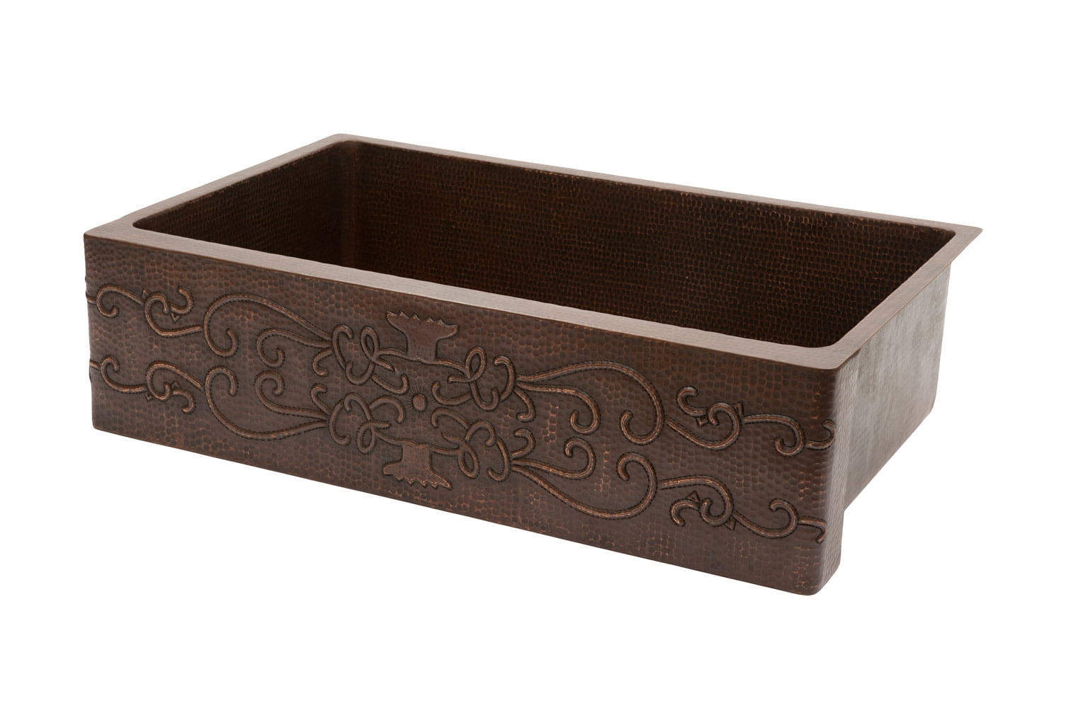 Premier Copper KASDB35229S 35 Inch Copper Kitchen Farm Sink With Single ...
