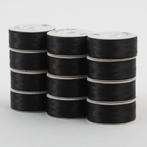 SuperBobs Polyester M-Style Bobbin 12 Pack Natural White - Walmart.com