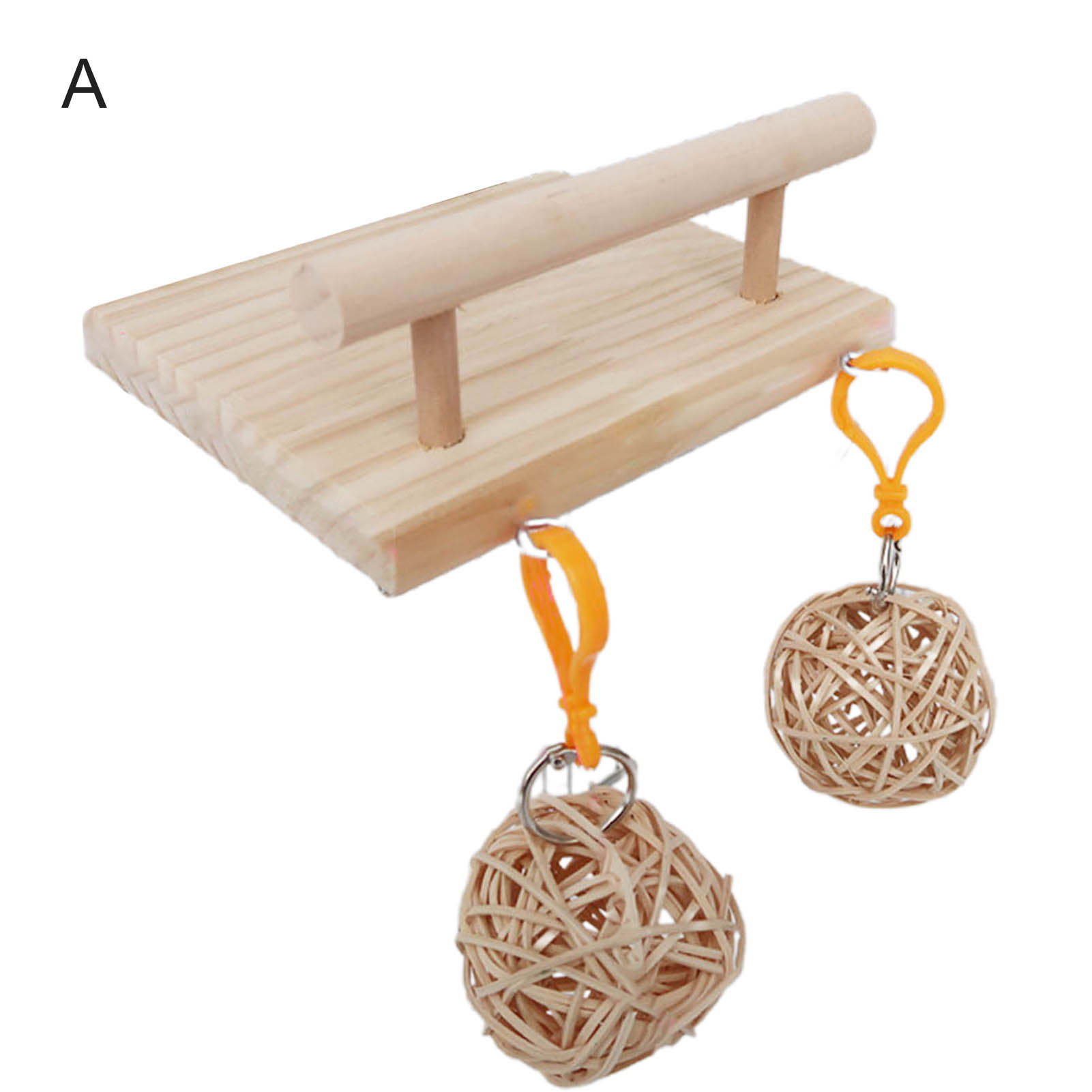 Wood Hamster Toy High Hardness Wide Application Safe Parrot Springboard ...
