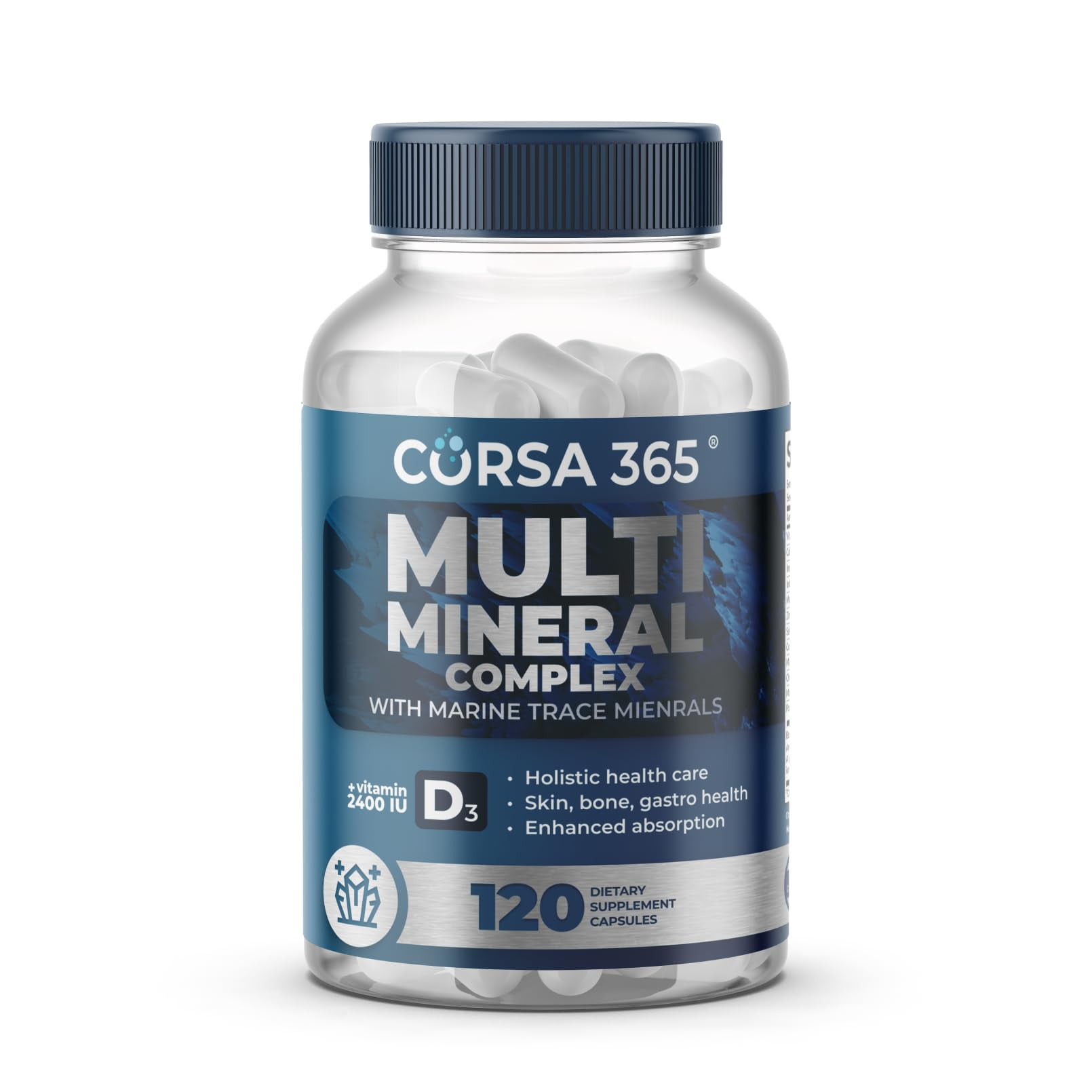 Suplemento multimineral CORSA365 Magnesium Complex 120 cápsulas | Bodega Aurrera en línea