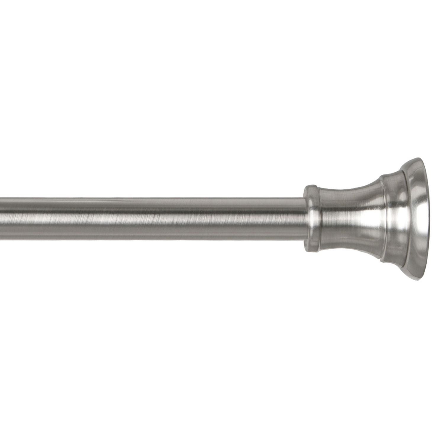 Mainstays Adjustable Tension Decorative Shower Curtain Rod, No Tools ...