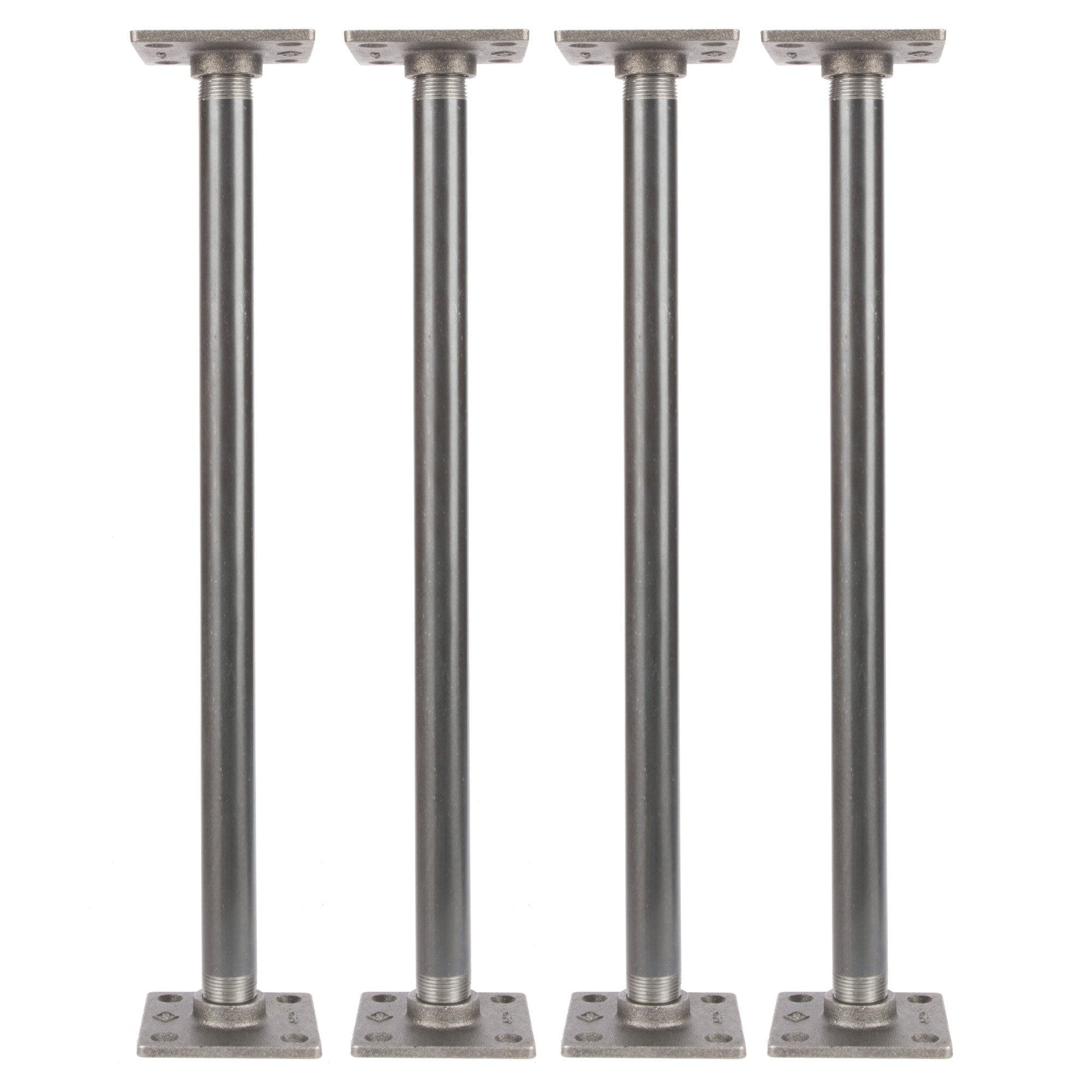3/4 In X 18 In Square Flange Pipe Table Legs - 4 Pack - Walmart.com
