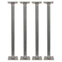 3/4 In X 18 In Square Flange Pipe Table Legs - 4 Pack - Walmart.com