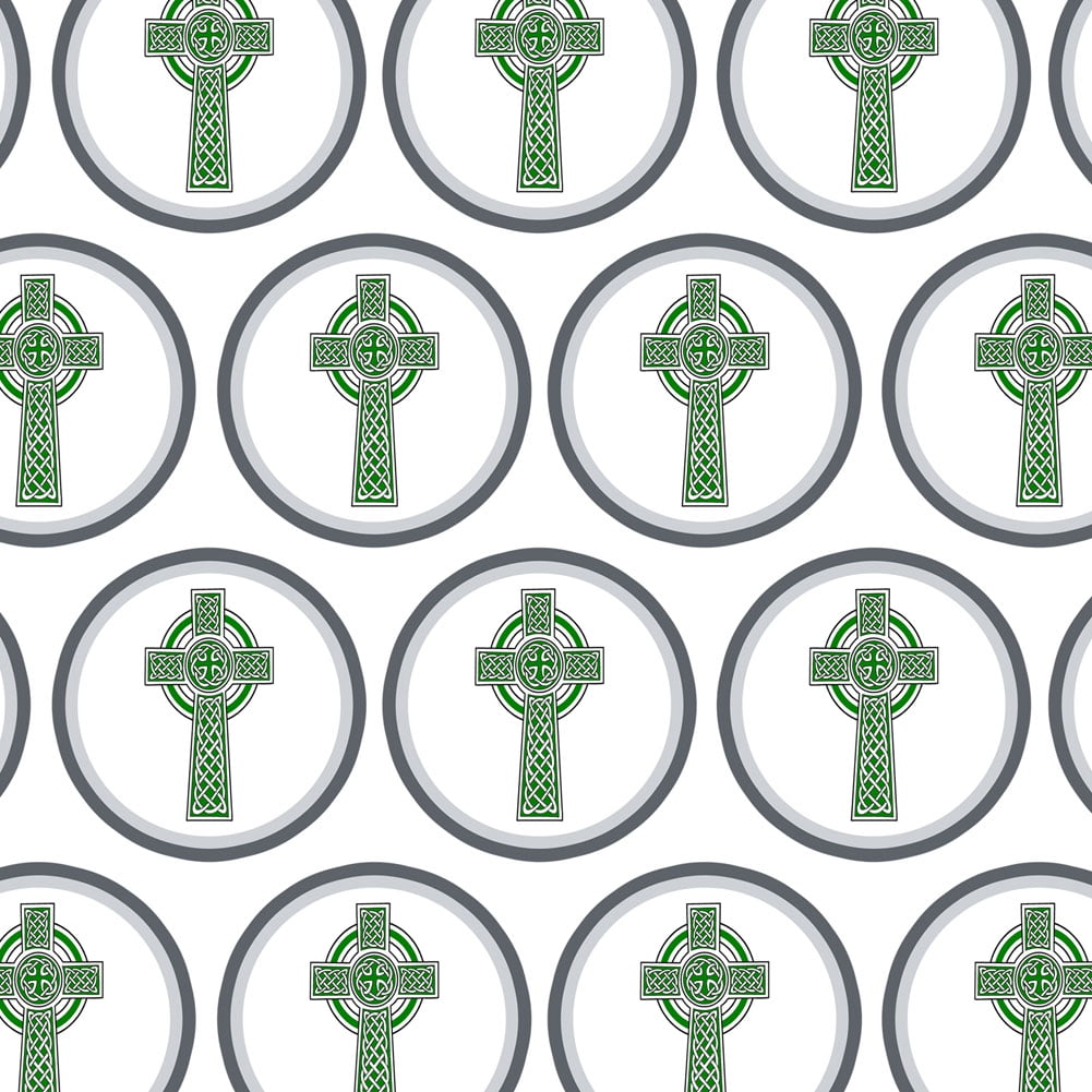 Celtic Christian Cross Irish Ireland Premium Gift Wrap Wrapping Paper ...