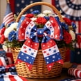 1 Roll Ribbon Patriotic Ribbon For Gift Wrapping,Mixed Materials (G ...