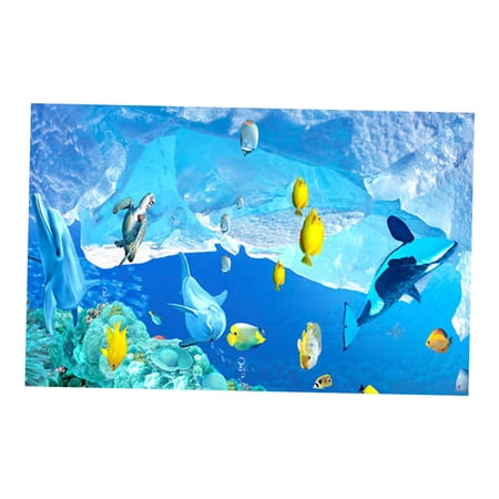 Fish Tank Background 3D Effect Aquarium Backdrop Landscape Decorations ...
