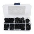 500Pcs Nylon Flat Washers Thick Flat Sealing Black Plastic Washers Form ...