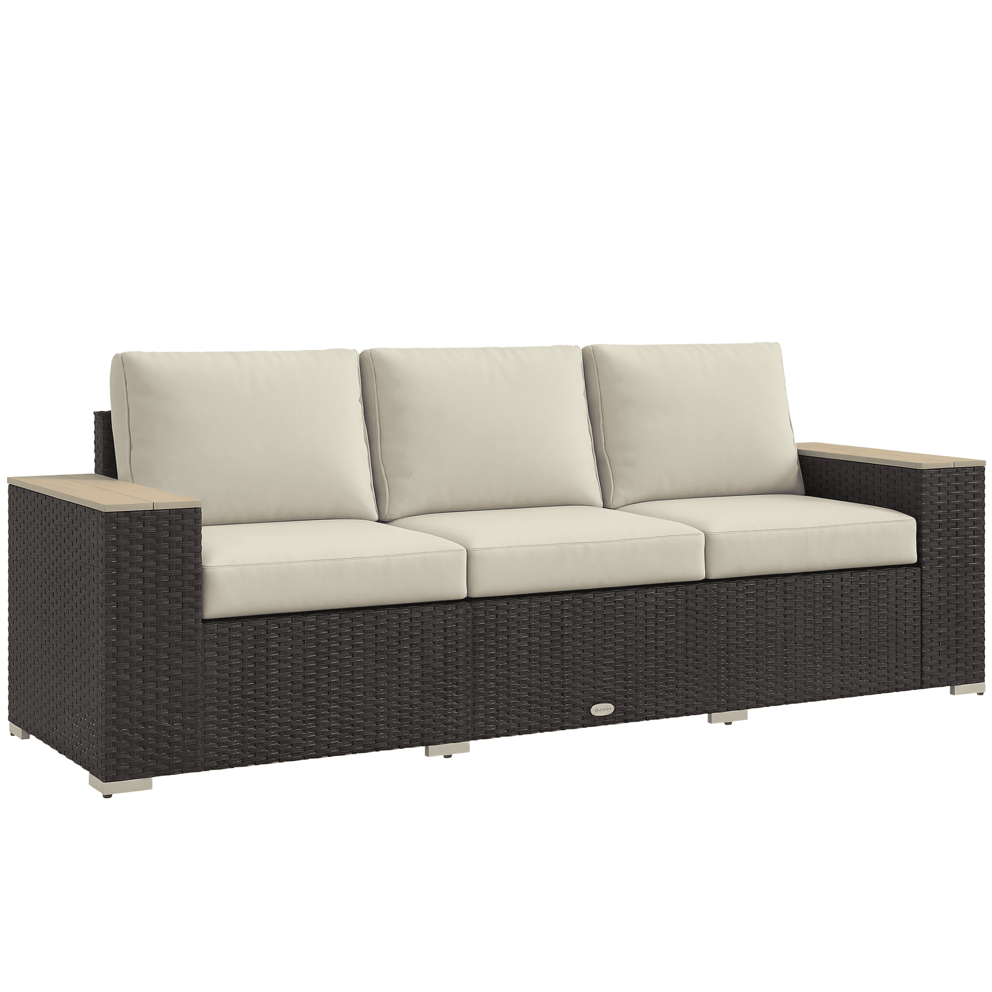 Click here for Outsunny 3-Seater Outdoor Couch With Cushions  Out... prices