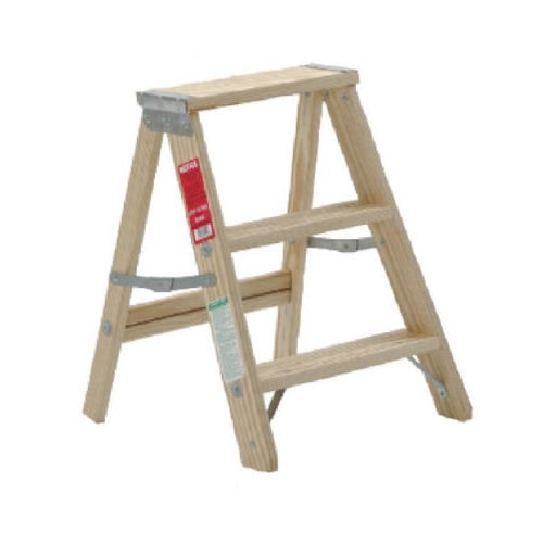 MICHIGAN LADDER CO BW130-4 24" Wood Type III Stool - Walmart.com