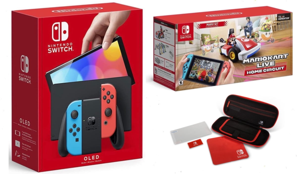 Buy 2022 New Nintendo Switch OLED Model Neon Red & Blue Joy-Con - 64GB ...