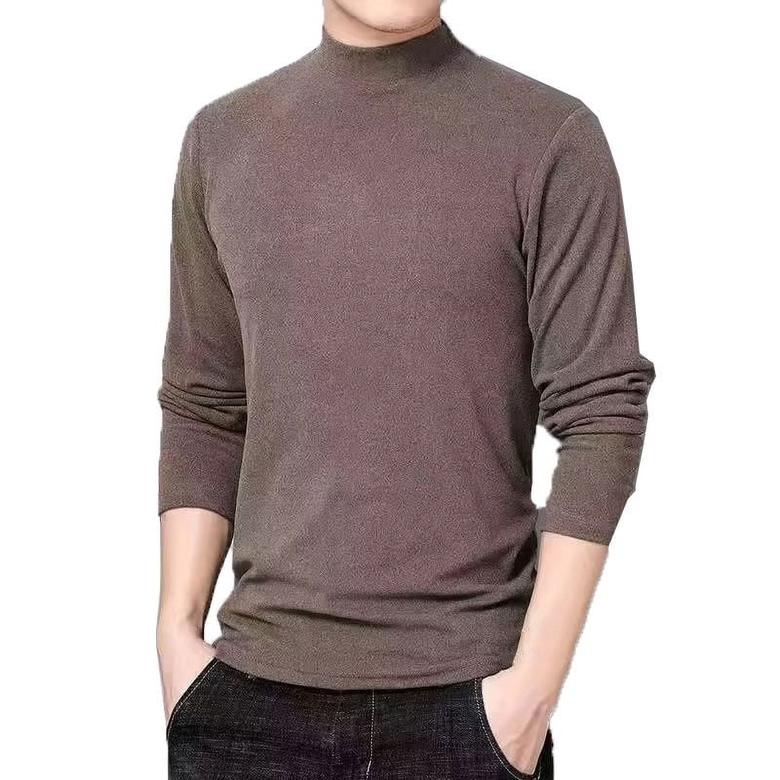 Click here for Zbxnli Mens Long Sleeve Shirts Mock High Neck Ther... prices