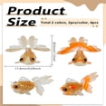 1 Set 4Pcs 2 Colors Translucent Resin Pendants Gold fish Charms Mixed ...