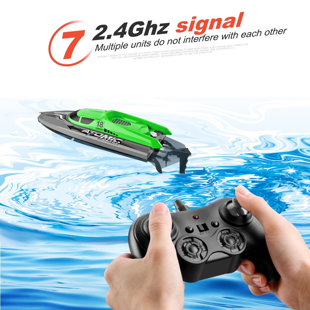 RC Boat Remote Control Boat with 30KM/H High Speed IPV7 waterproof 2 ...
