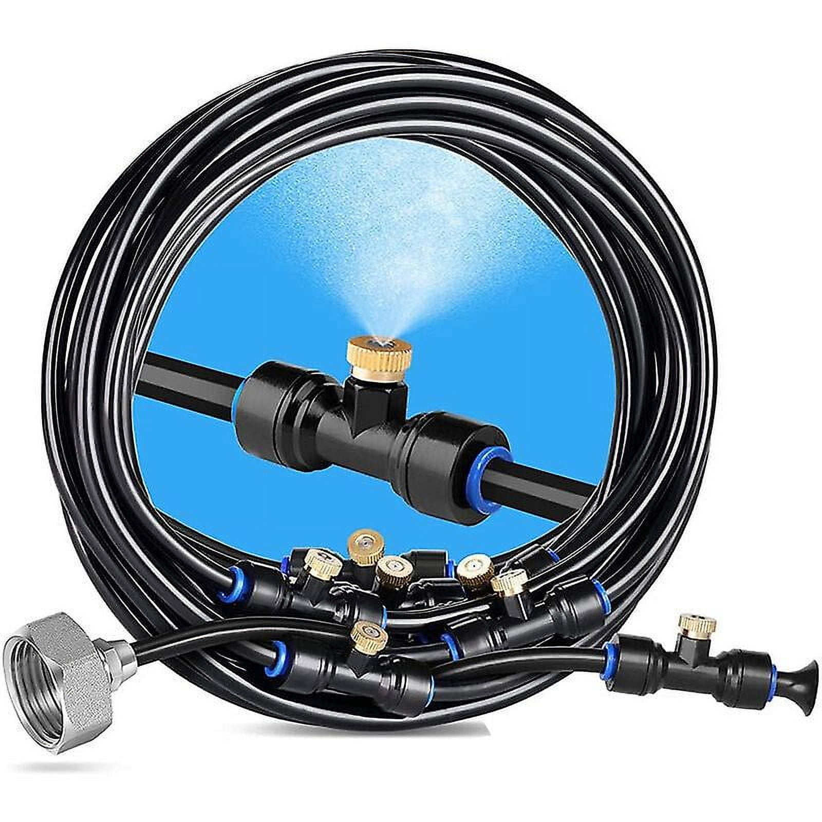 Outdoor Fogger, 9M Patio Fogger with 11 Fogger Nozzles + 1 Adapter ...