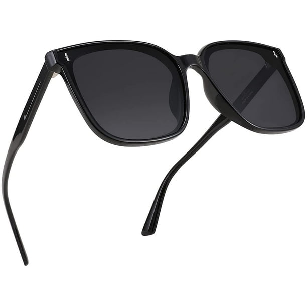 Feisedy Women Oversized Vintage Polarized Sunglasses Square Cute Trendy