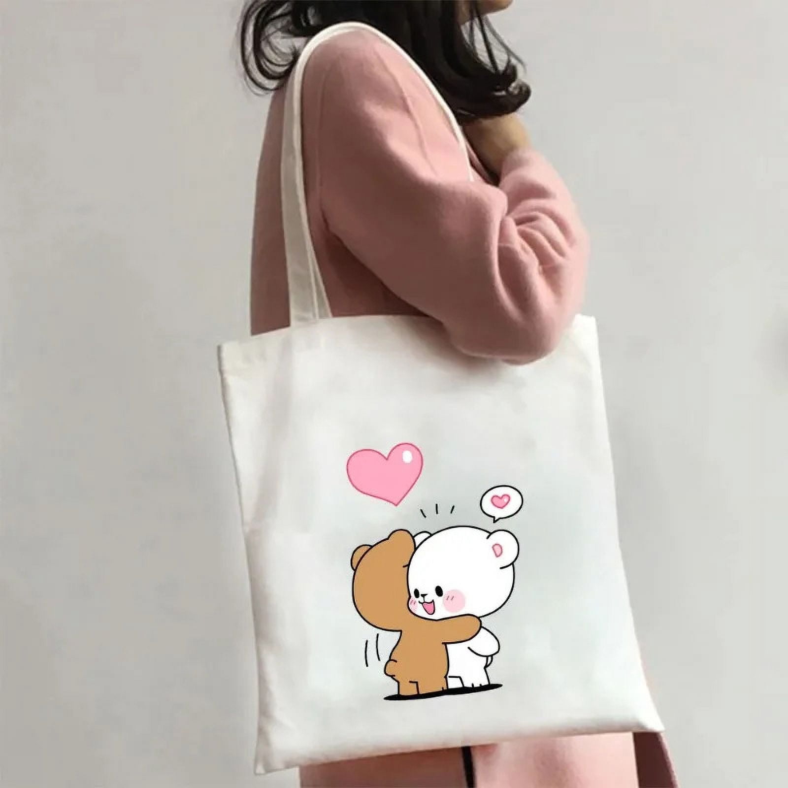 Bubu Dudu Shopping Bag Cotton Grocery Bolsas De Tela Shopper Jute Bag ...