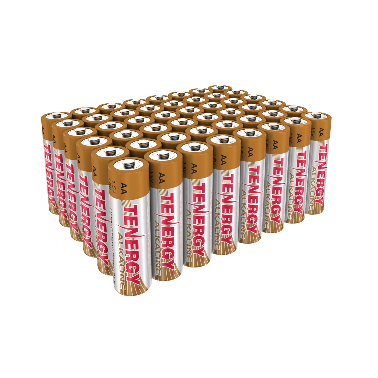 Tenergy AA Size Alkaline Batteries, 48-Pack - Walmart.com