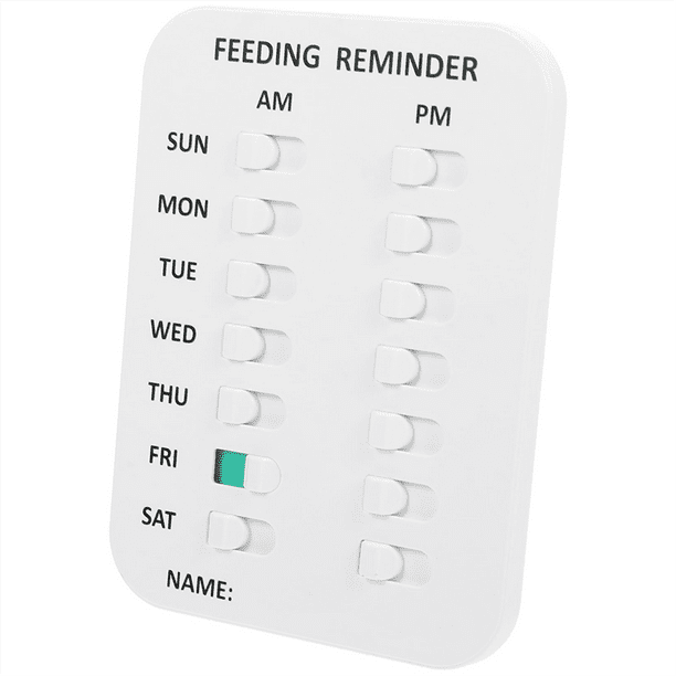 ckepdyeh Dog Feeding Reminder, Magnetic OR Double Sided Adhesive ...