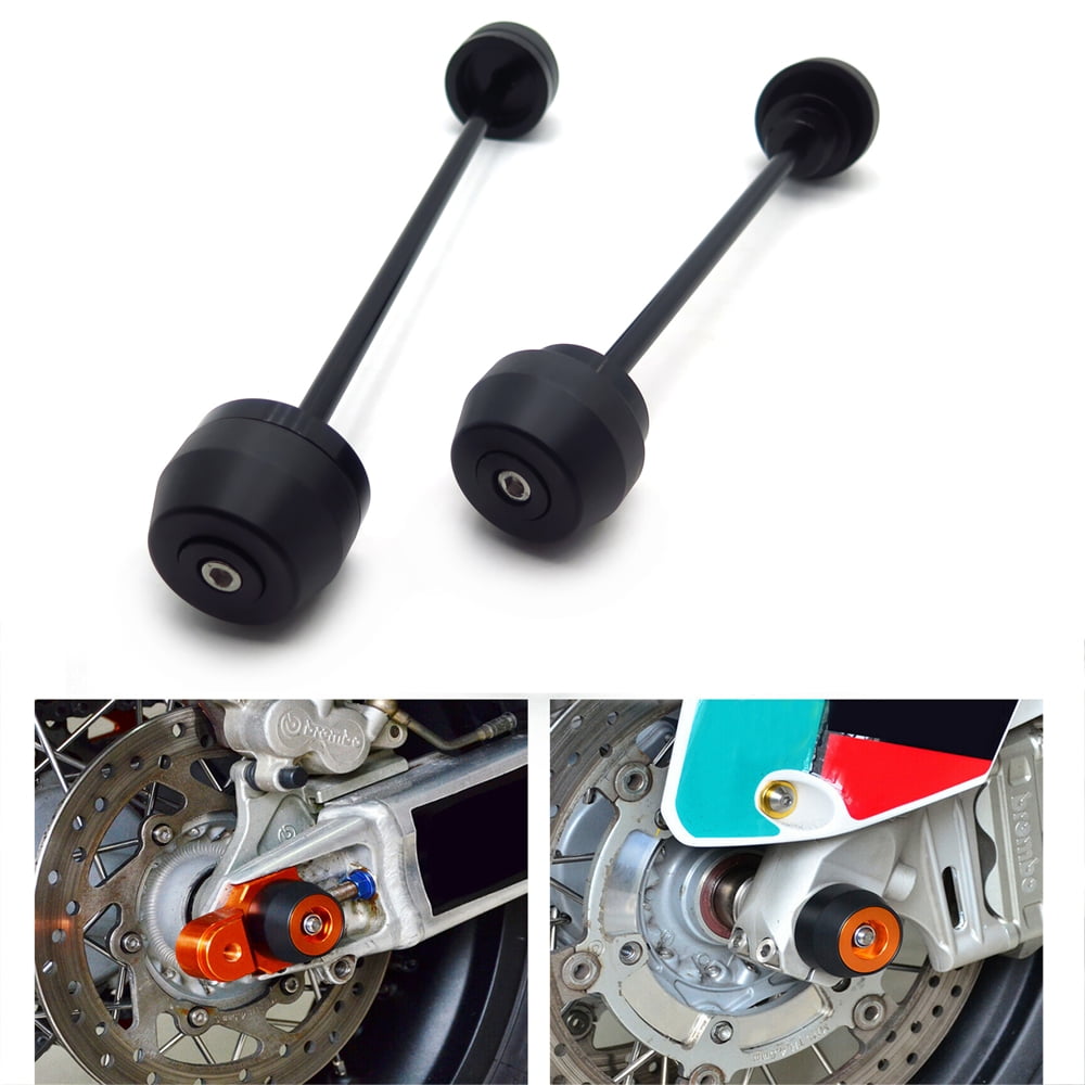 HTTMT- Front + Rear Axle Slider Wheel Fork Crash Protector Compatible ...