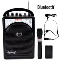 Hisonic Portable Bluetooth PA System with Wireless Microphones ...