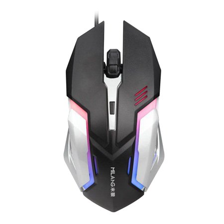 Gaming Mouse, Computer Game Mice with 4 Buttons, 7 Colorful Breathing ...
