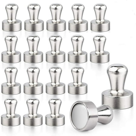 30 PCS Metal Magnetic Push Pin Magnets，Practical Fridge Magnets ...