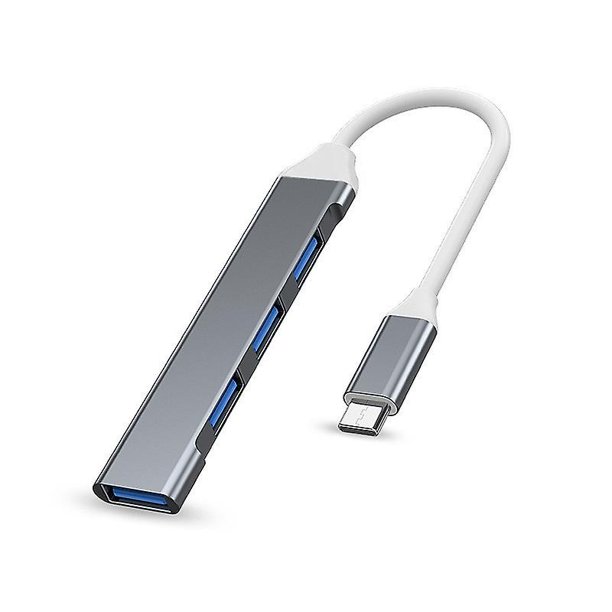 Hub USB 3.0 CHAO 4 Puertos Alta Velocidad Tipo C 5 Gbps Plateado | Bodega Aurrera en línea