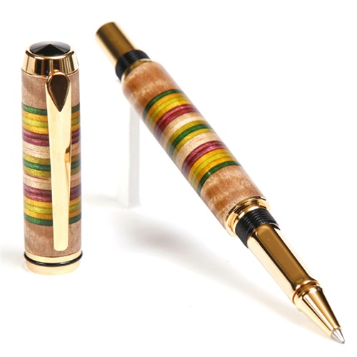 Baron Rollerball Pen - Maple with Colored Inlays - Walmart.com