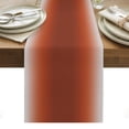 Art Red Table Runner, Vintage Red Brown Ombre Farmhouse Rustic Country ...