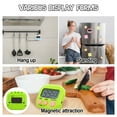sixwipe Digital Kitchen Timer 8 Pieces Magnetic Count Up Down LCD ...
