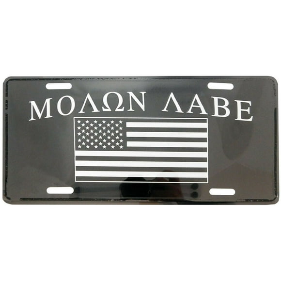 Molon Labe License Plate