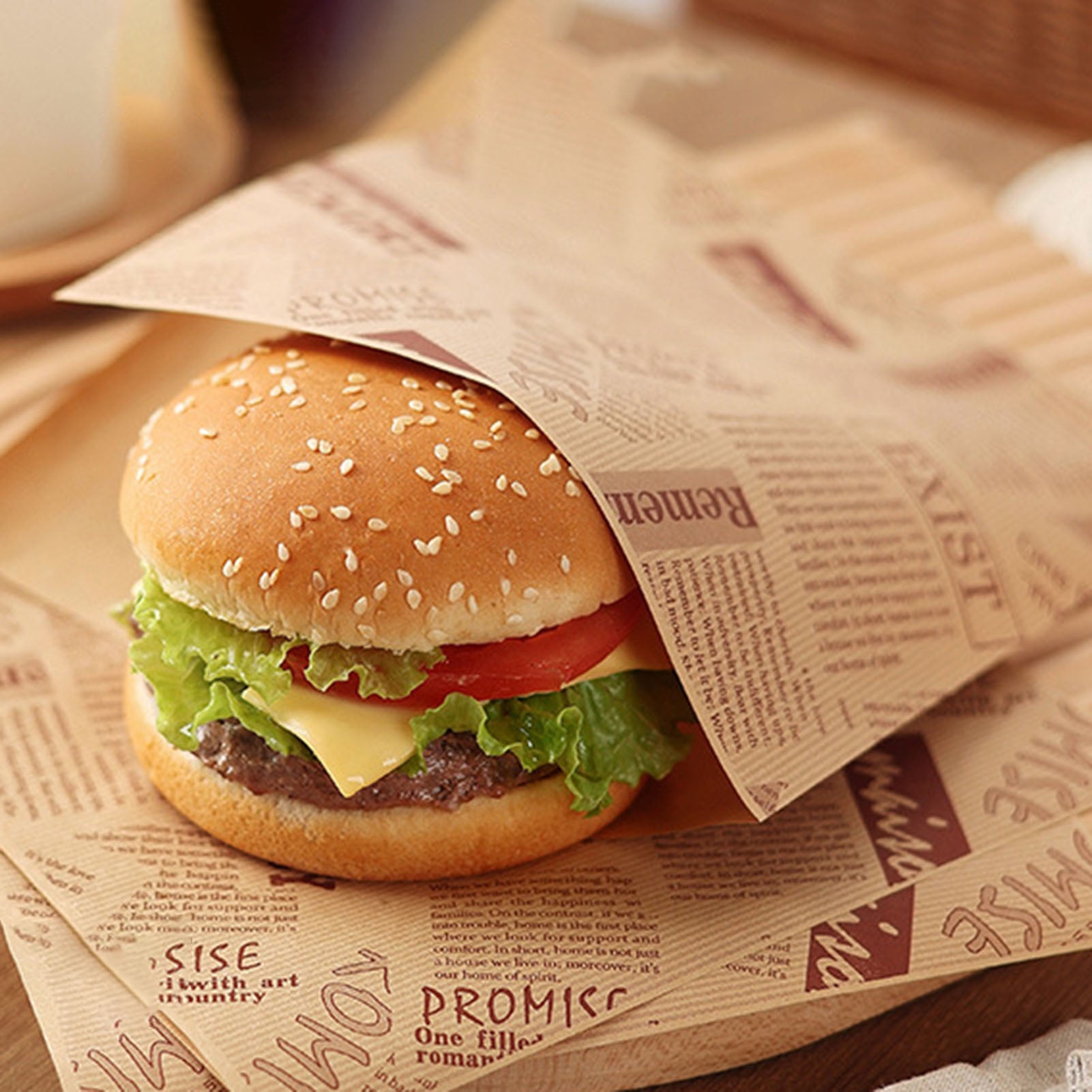 Clean and Sanitary Sandwich Wrappers - 50 Pieces/Bag - Easy to Use ...