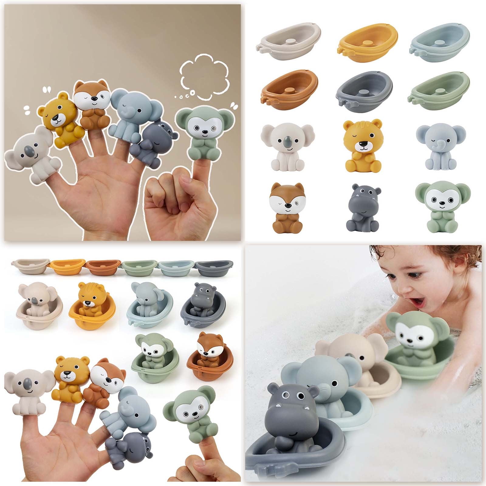 Click here for Bgckmycom Bath Toys Floating Boat Silicone Finger... prices