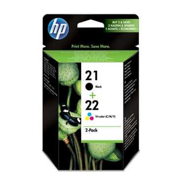 HP Original 21/22 Ink Cartridges - Black, Tri-color, 2-Pack (C9509FN ...
