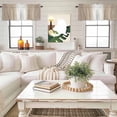Beige Ombre Valances for Windows Abstract Khaki Ombre White Stripes ...
